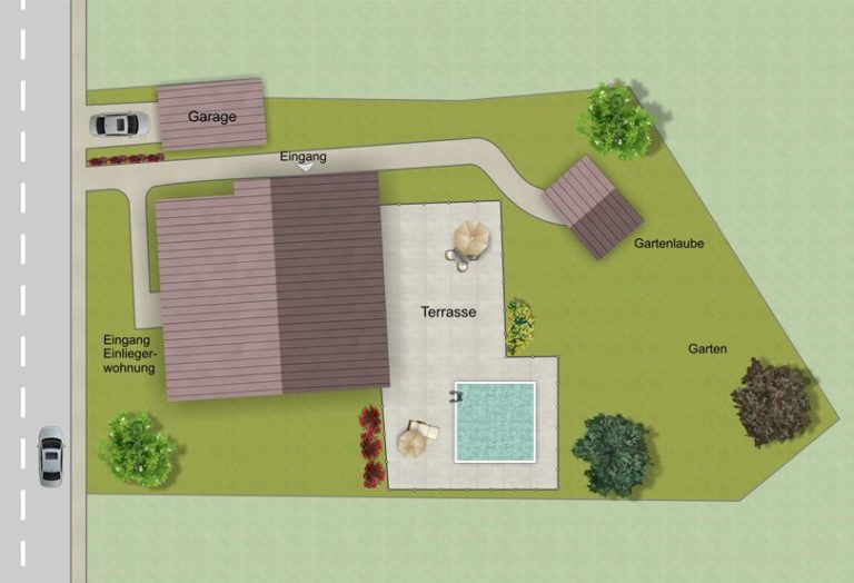 Lageplan Einzelobjekt | profi-grundrisse.de